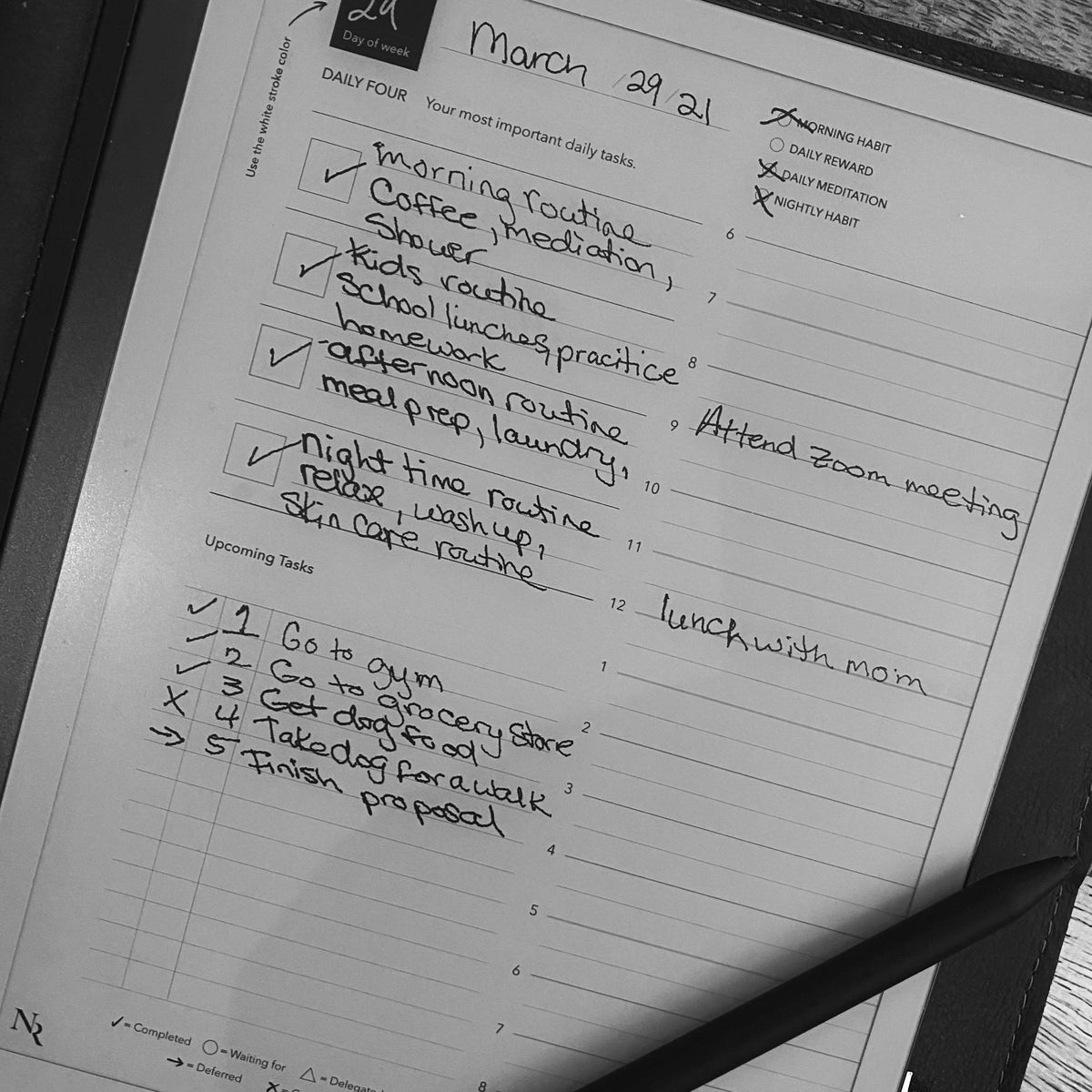 Daily Tasks Notes YouMarkable