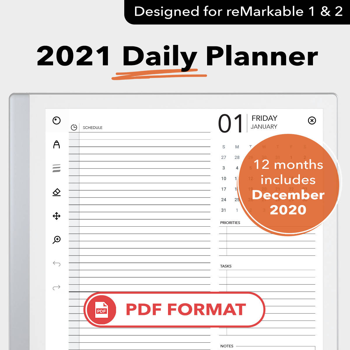 2021 Daily Calendar – YouMarkable