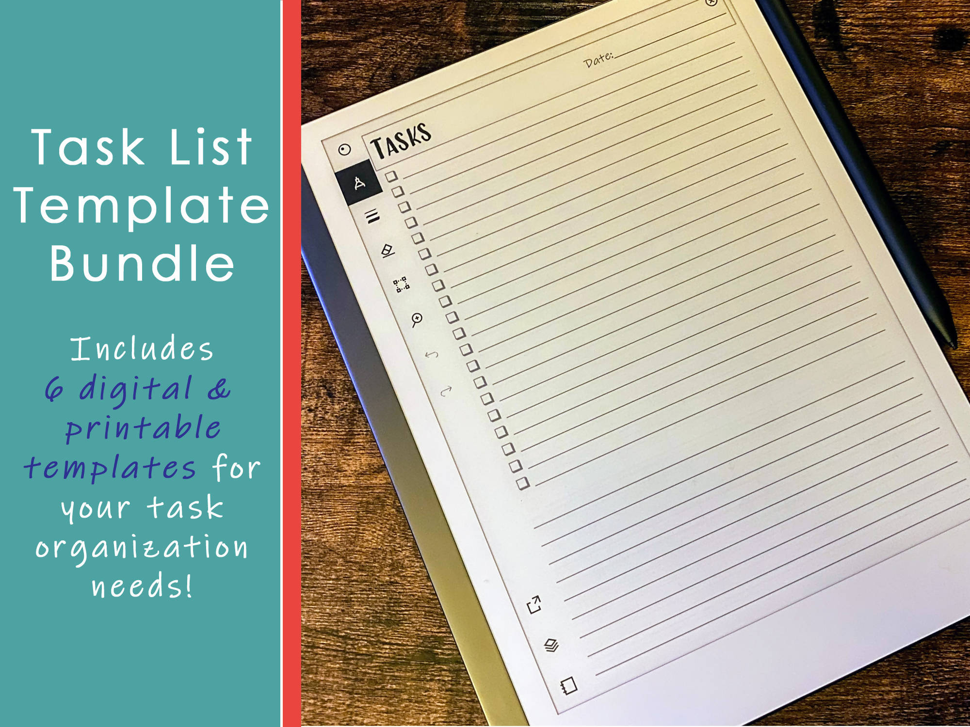 Task List Template Bundle for reMarkable – YouMarkable